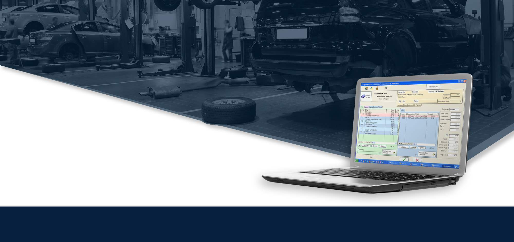 Repair Order Software Screen Tour